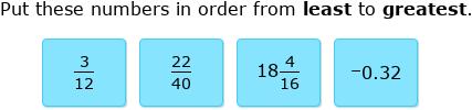 IXL | Put rational numbers in order | Grade 6 math