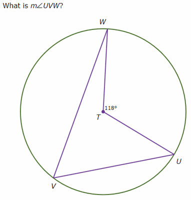 IXL - Inscribed angles (Grade 9 math practice)