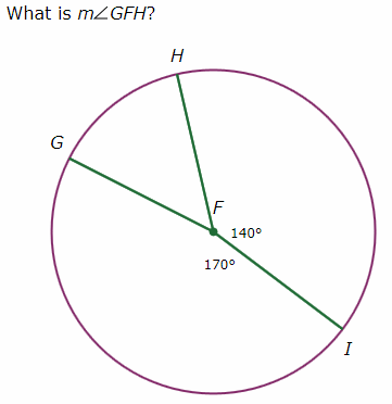 IXL - Central angles (Grade 9 math practice)