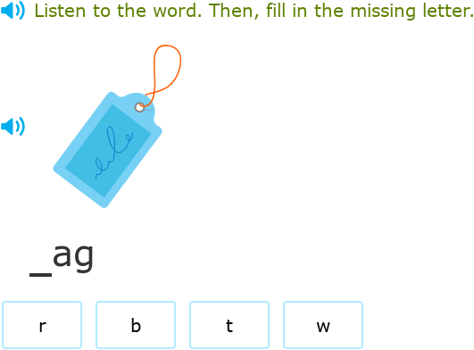 IXL | Complete the short a word | Grade 1 English language arts