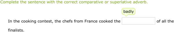 IXL | Well, better, best, badly, worse and worst | Grade 11 English ...