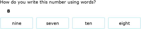 IXL | Writing numbers up to 10 in words - convert digits to words ...