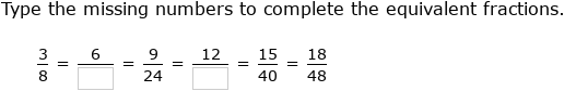 IXL | Patterns of equivalent fractions | Grade 4 math