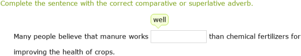 IXL | Well, better, best, badly, worse and worst | Grade 6 English ...