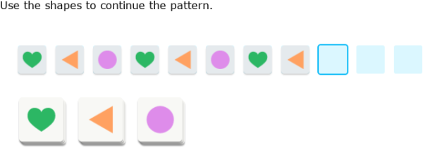 IXL | Complete a repeating pattern | Grade 2 math