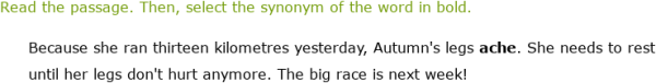 IXL | Determine the meaning of words using synonyms in context | Grade ...