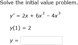 IXL - Solve first-order initial value problems (Calculus practice)