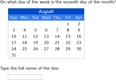 IXL | Read a calendar | Grade 3 math