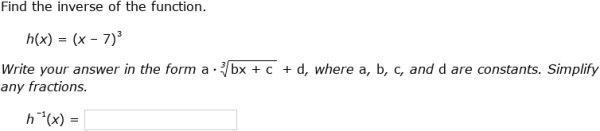 IXL | Find inverse functions and relations | Grade 12 math
