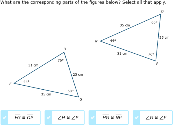 IXL | Congruence statements and corresponding parts of triangles ...