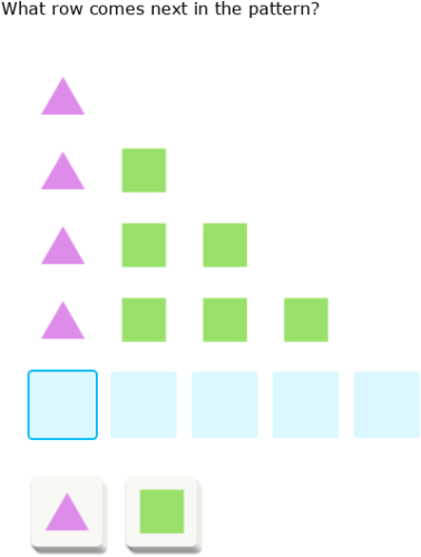 IXL | Find the next row in a growing pattern | Grade 2 math