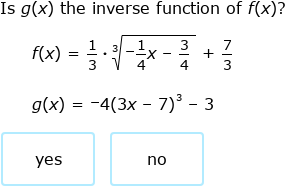 IXL - Identify inverse functions (Calculus practice)