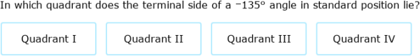 IXL | Quadrants | Grade 11 math