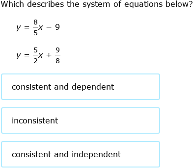 IXL | Classify a system of equations | Grade 12 math