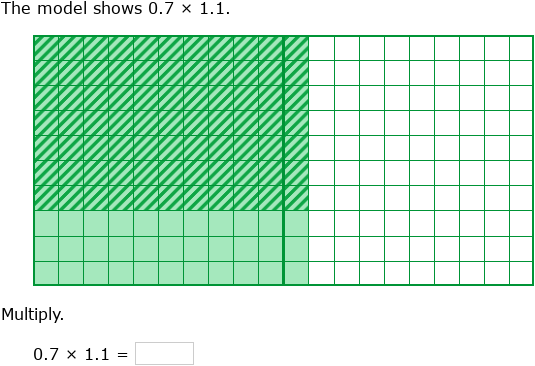 IXL | Multiply decimals using grids | Grade 5 math