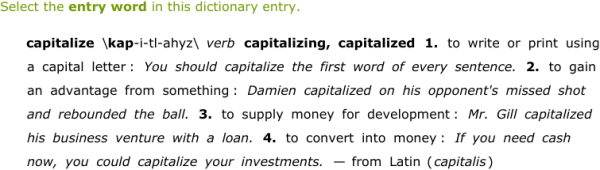 IXL | Use dictionary entries | Grade 10 English language arts