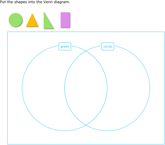 IXL | Sort shapes into a Venn diagram | Grade 2 math