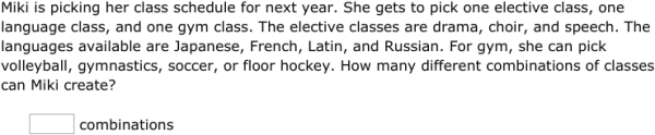 IXL | Combinations | Grade 3 math