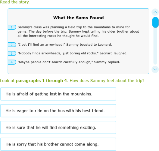 IXL | Read realistic fiction | Grade 4 English language arts