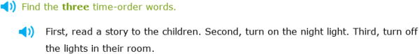 IXL | Identify time-order words | Grade 2 English language arts