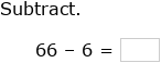 IXL | Subtract a one-digit number from a two-digit number - without ...
