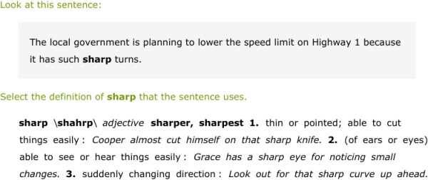 IXL | Use dictionary definitions | Grade 6 English language arts