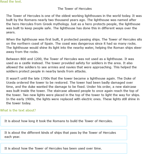 IXL | Read about famous places | Grade 3 English language arts