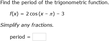IXL | Find properties of cosine functions | Grade 12 math