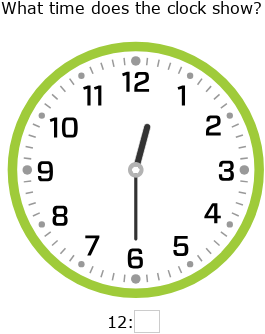 IXL | Read clocks and write times - to the half hour | Grade 2 math