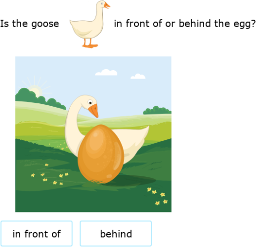 IXL | In front of and behind | Kindergarten math