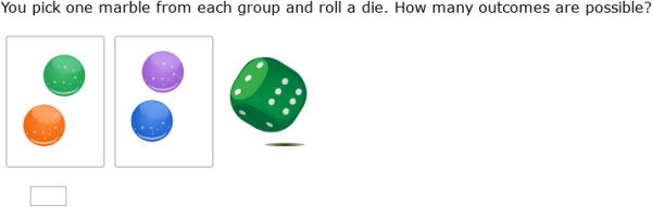 IXL | Compound events: find the number of outcomes | Grade 7 math