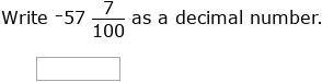 IXL | Convert between decimals and fractions or mixed numbers | Grade 7 ...