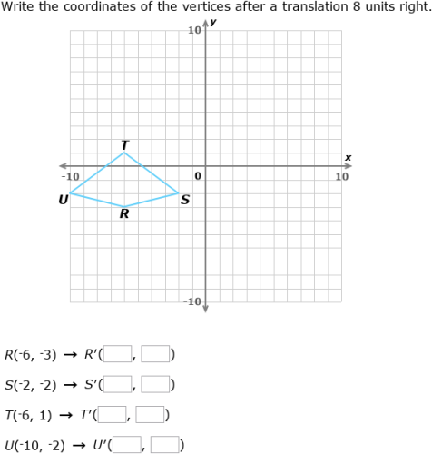 IXL | Translations: find the coordinates | Grade 10 math