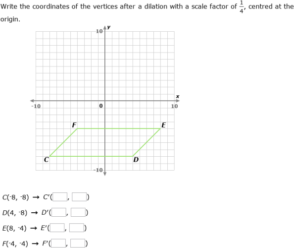 IXL | Dilations: find the coordinates | Grade 10 math