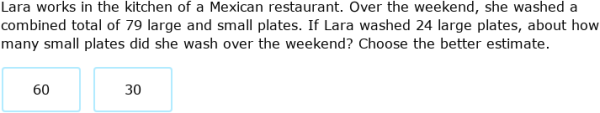 IXL | Estimate differences: word problems | Grade 3 math