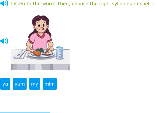 IXL | Spell words with open and closed syllables | Grade 2 English ...