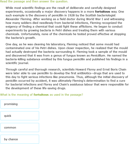 IXL | Use context to identify the meaning of a word | Grade 11 English ...