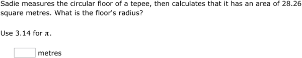 IXL | Circles: word problems | Grade 7 math
