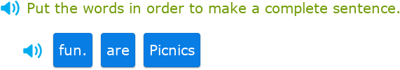 IXL | Unscramble the words to make a complete sentence | Kindergarten ...