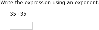 IXL | Write multiplication expressions using exponents | Grade 6 math
