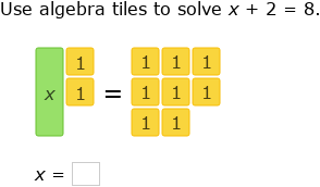 IXL | Model and solve equations using algebra tiles | Grade 10 math