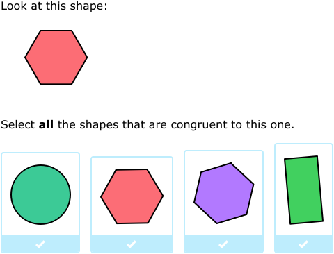 IXL | Identify congruent shapes | Grade 2 math