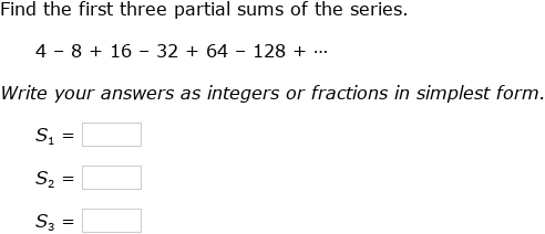 IXL | Introduction to partial sums | Grade 12 math