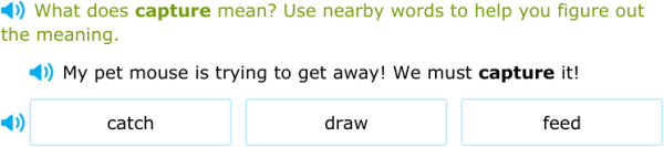IXL | Use context to identify the meaning of a word | Grade 1 English ...
