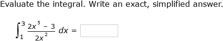 IXL - Evaluate definite integrals using the power rule (Calculus practice)