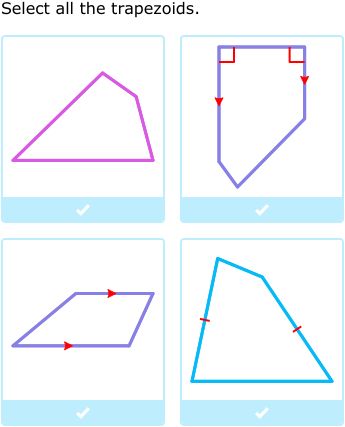 IXL | Identify trapezoids | Grade 6 math