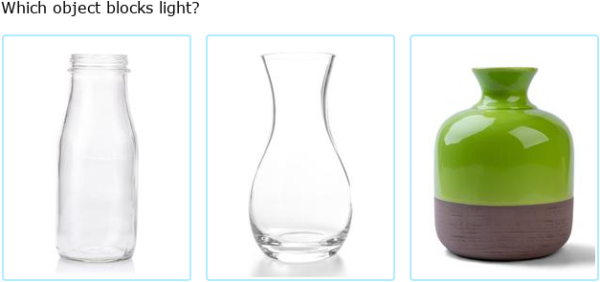 IXL | Which lets light go through? | Grade 2 science