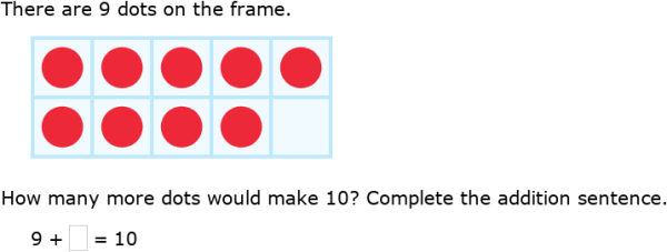 IXL | Complete the addition sentence to make ten - with models | Grade ...