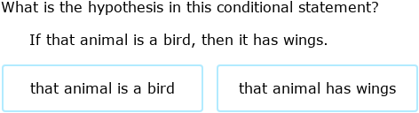 IXL | Identify hypotheses and conclusions | Grade 10 math