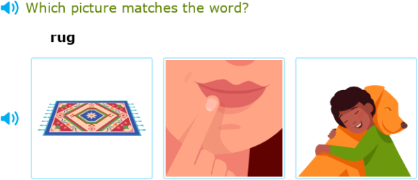 IXL | Choose the picture that matches the short u word | Kindergarten ...
